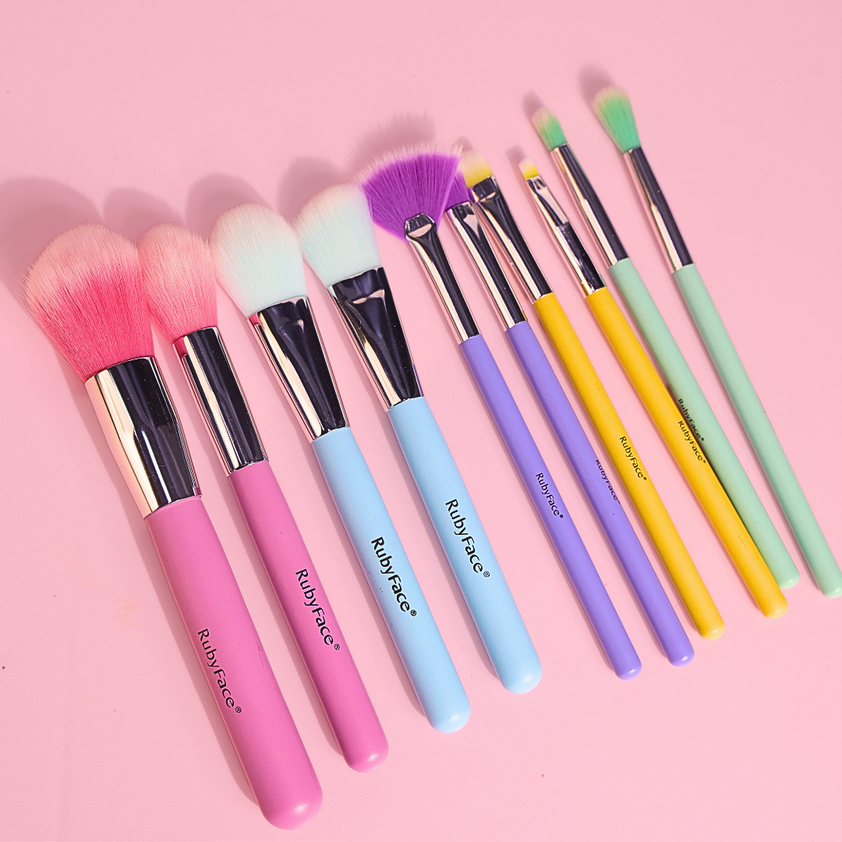 Ruby Face colorful brushes - 10 pcs – Ejalo